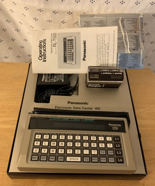 PANASONIC ELECTRONIC DATA Center Vintage Model No: RL-T500 in Box $86. ...
