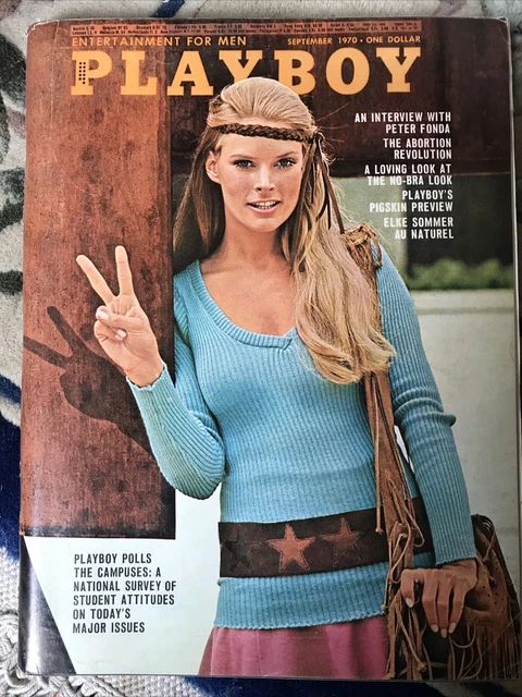 PLAYBOY MAGAZINE SEPTEMBER 1970-Rolex Ad-DEBBIE ELLISON-PETER FONDA ...