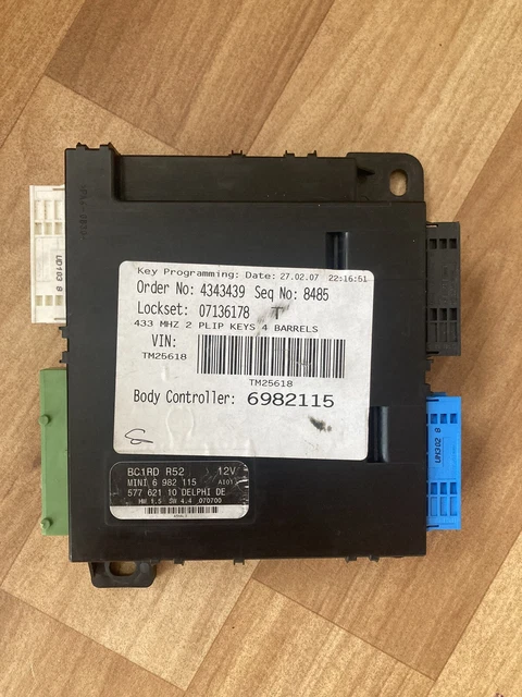 BMW MINI R52 Body Control Module Unit ECU BCM BCU 6982115 £99.99 ...