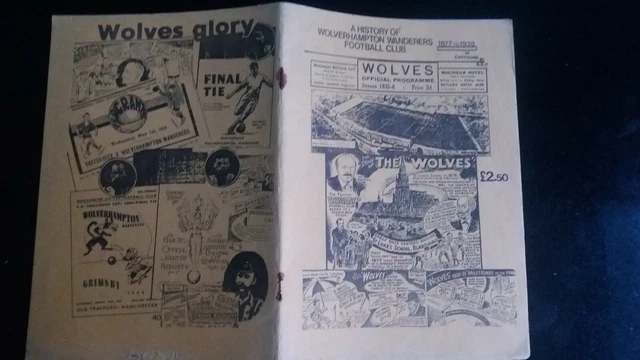WOLVERHAMPTON WANDERERS WOLVES History in Cartoons 1877 to 1938 40 ...