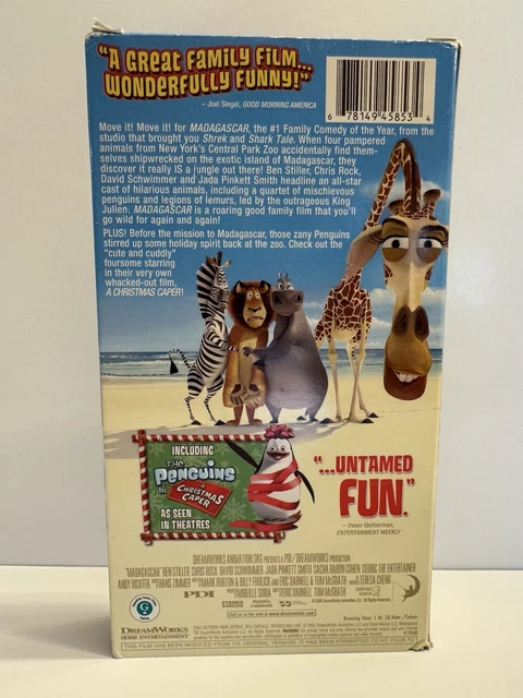 DREAMWORKS MADAGASCAR (VHS, 2005) Late Release $79.00 - PicClick CA