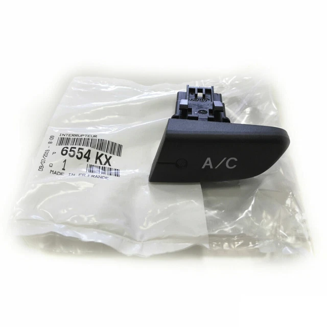 6554KX PULSANTE INTERRUTTORE Aria Condizionata Originale per Peugeot ...