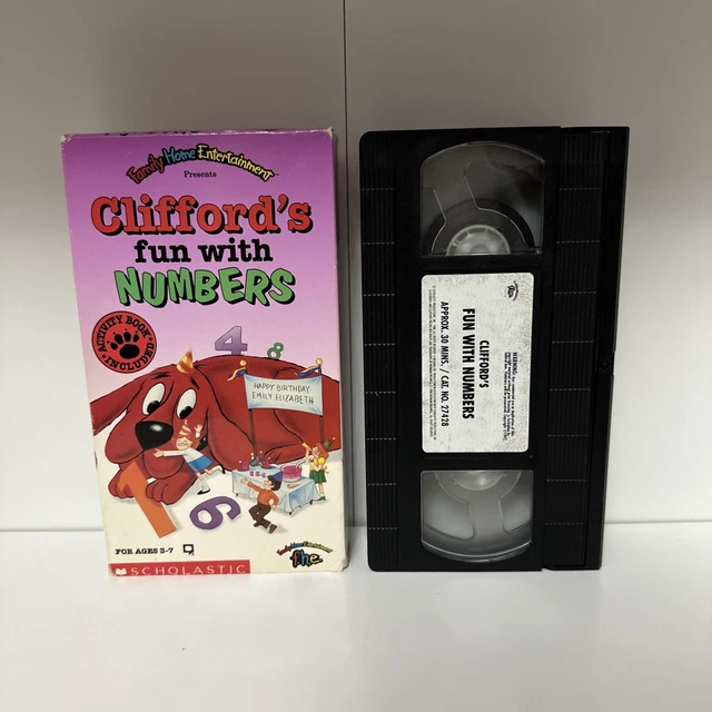CLIFFORDS FUN WITH Numbers VHS Good Condition VHS Clifford The Big Red ...