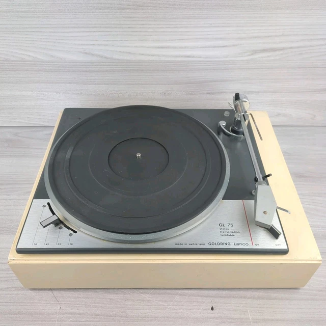 GOLDRING LENCO GL75 Turntable Vintage Record Player Deck – Tested £180. ...