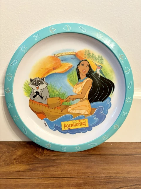 DISNEY PRINCESS POCAHONTAS Vintage Melamine Cole And Mason Plastic ...
