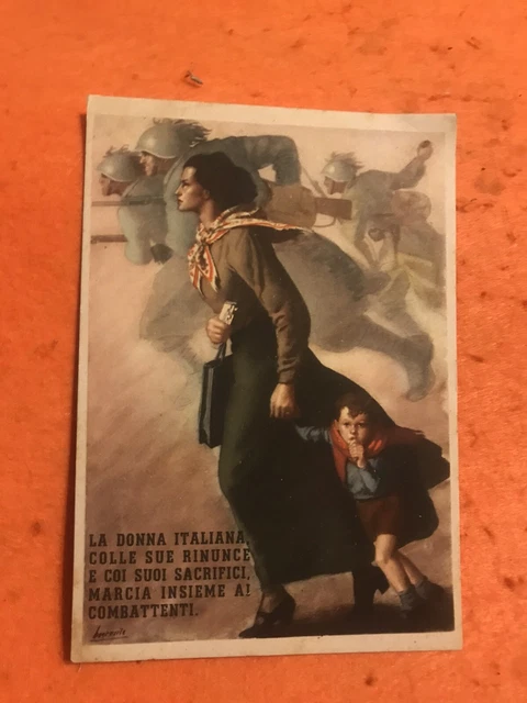 CARTOLINA ITALIANA WW2 Italiano Regio Esercito Fascismo Mussolini ...