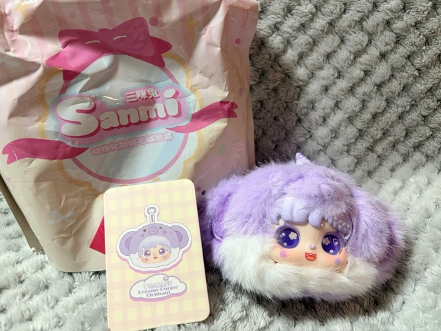 SANMI COMPACT MIRROR Dreamy Purple Elephant Blind Box Plush Pendant ...