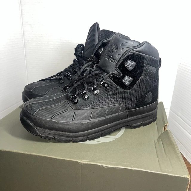 NIB MENS TIMBERLAND Euro Hiker Shell-Toe Jacquard Boot black size 11 ...