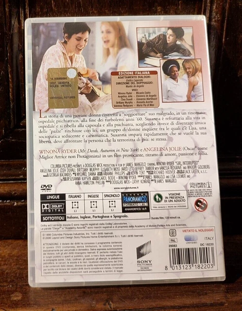 DVD - Ragazze interrotte con Angelina Jolie e Winona Ryder R2 EUR 7,00 ...