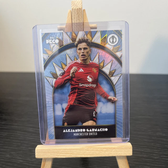 TOPPS DECO UCC 2024/25 Alejandro Garnacho Manchester United Parallel 16 ...