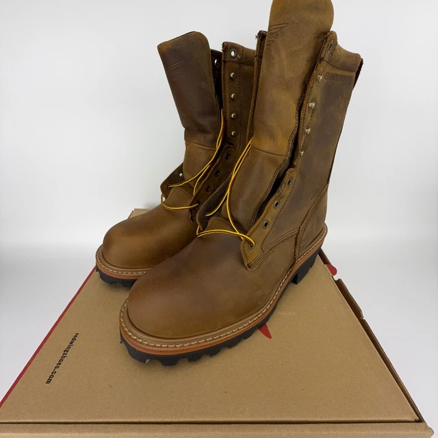 RED WING LOGGER Max Safety Toe Waterproof Boots Mens 11 D 2217 NOS £261 ...