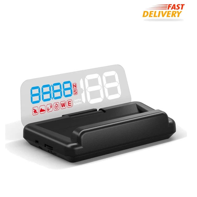 COMPACT UNIVERSAL CAR HUD Display with Clear Sunlight Visibility ...