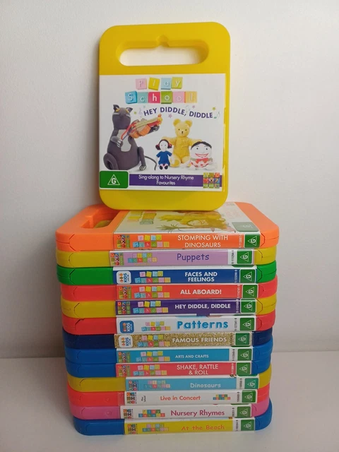 SET OF 13 ABC Childrens Play School DVDs Puppets Faces and Feelings ...
