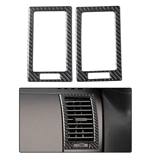 VEHICLE CARBON FIBER Copilot Air conditioner vent Sticker For Toyota ...