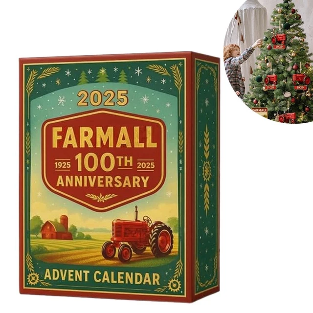 FARMALL-100TH 1925-2025 ANNIVERSARY ADVENT CALENDAR with 24 Tractors ...
