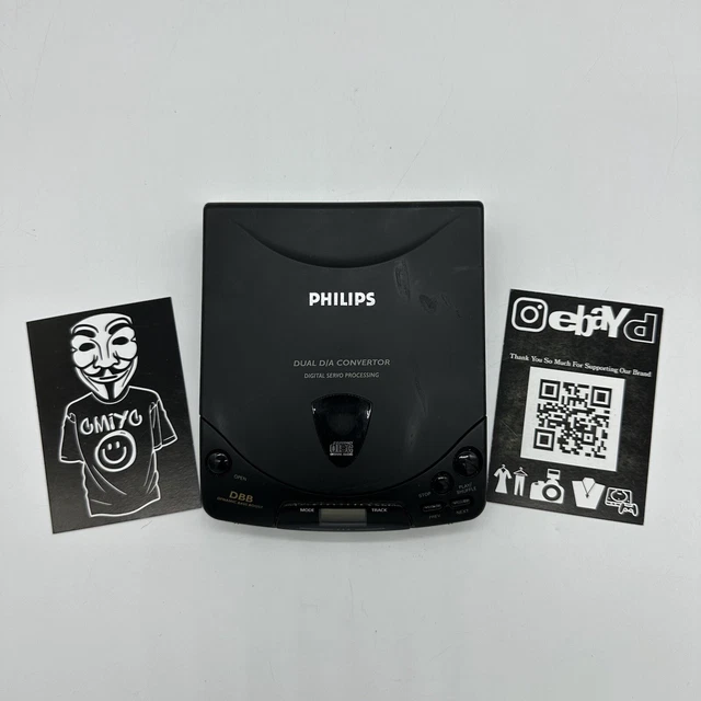 REPRODUCTOR DE CD portátil PHILIPS AZ 6832/10 Discman Walkman música retro vintage EUR 18,49 ...