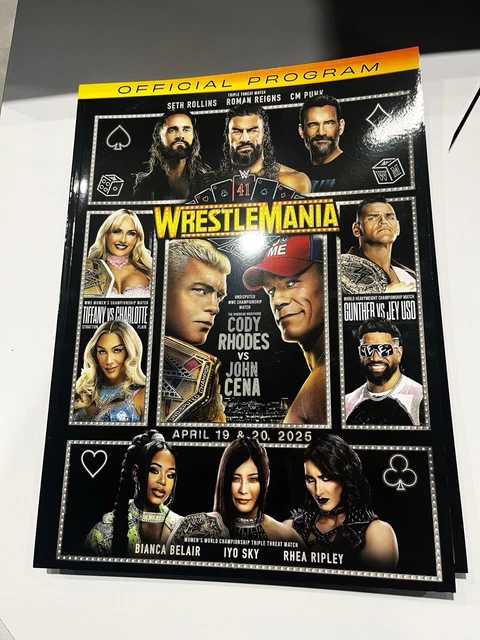 WWE WRESTLEMANIA 41 Official 2025 Program Magazine Hall of Fame NEW ...