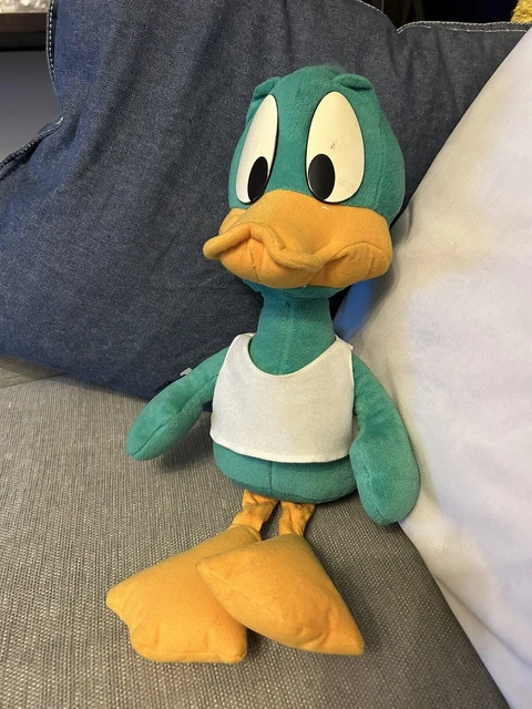 TINY TOON PLUCKY Duck Vintage 1990 Applause Soft Toy Plush Green 12 ...