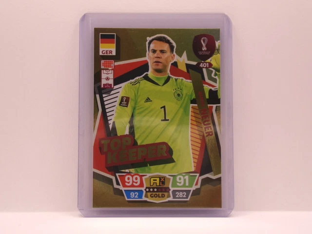 PANINI ADRENALYN XL FIFA World Cup Qatar 2022 Top Keeper Manuel Neuer ...