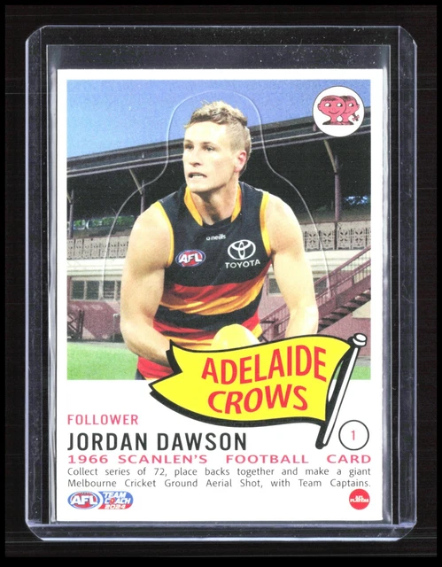 AFL 2024 TEAMCOACH Scanlen's Adelaide Crows Jordan Dawson 1 Football CB ...