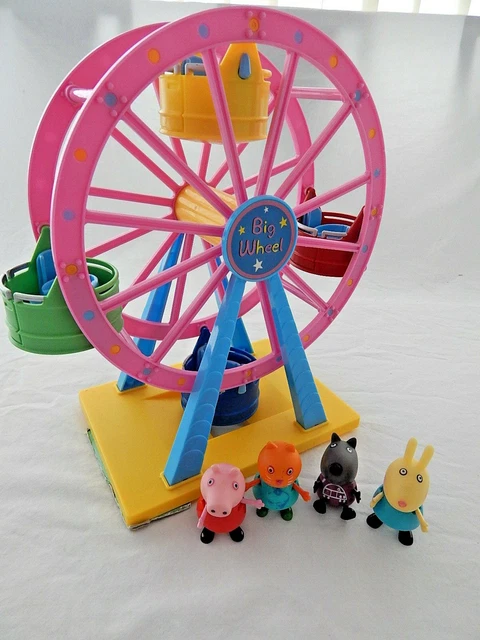 PEPPA PIG THEME Park Big Wheel With Peppa, Rebecca, Danny And Candy £8. ...