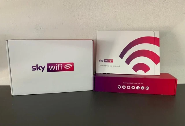 MODEM FIBRA SKY Wifi Hub Internet Nuovo Router EUR 25,99 - PicClick FR