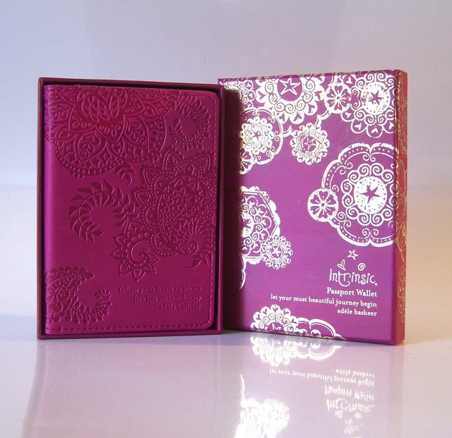 BOXED INTRINSIC PLUM Cherry Passport Travel Wallet - Adèle Basheer $19. ...