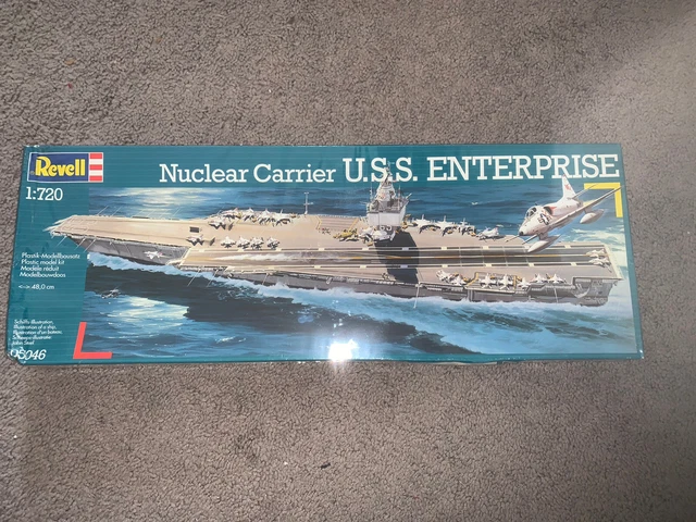 REVELL, 1:720 SCALE, USS Enterprise CVN-65, Display Model Kit, #05046 ...