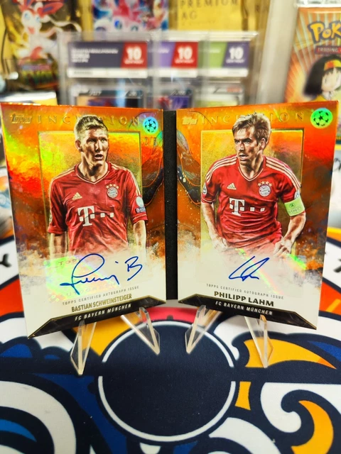 TOPPS INCEPTION 23/24 Dual Auto Booklet Bayern Munich Schweinsteiger ...