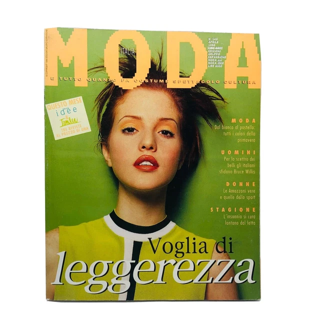 RIVISTA MODA N. 143 aprile 1996 ERI Edizioni Robin Williams Ligabue ...