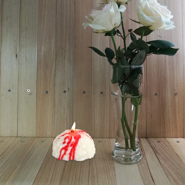 HALLOWEEN CANDLE MOLD Scary Human Brain Shape Mold Silicone Mold For ...