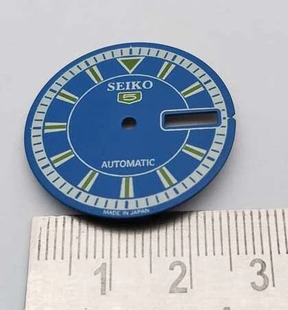 USED SEIKO-7005 REPAINTED 28.5MM dial Key @ 4 For Replacement Work Dl ...