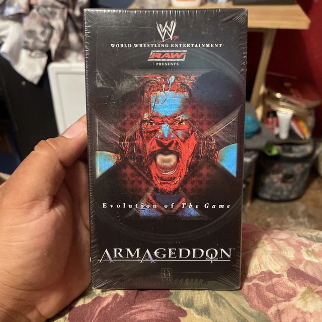 WWE ARMAGEDDON 2003 VHS Wrestling WWF WCW HHH Goldberg Shawn Michaels ...