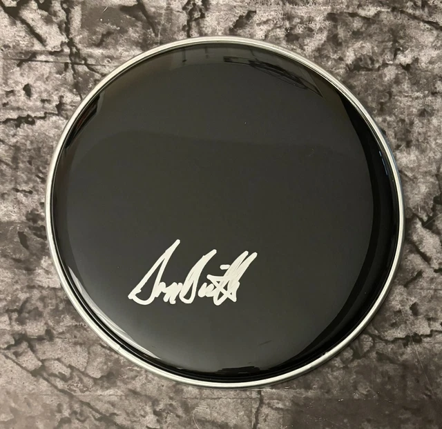 GFA DAVID LEE Roth's Batteur Gregg Bissonette Signé 10 " Peau G4 COA ...