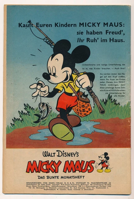 MICKY MAUS 1952 Heft 8 EUR 72,00 - PicClick DE