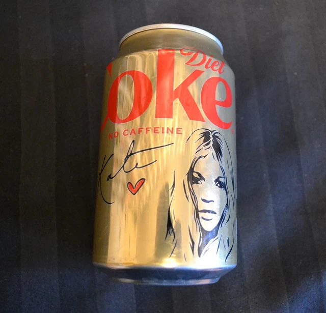 COCA COLA DIET Coke Caffeine Empty Can 330ml UK Kate Moss Limted ...
