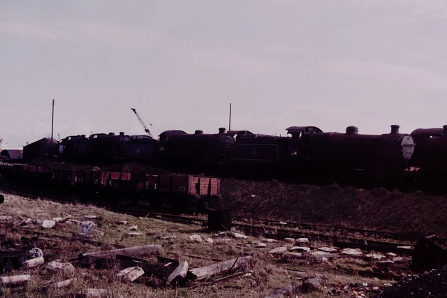 BARRY SCRAPYARD ? British Rail Loco Steam 31874 Railway Slide Ref 397 ...