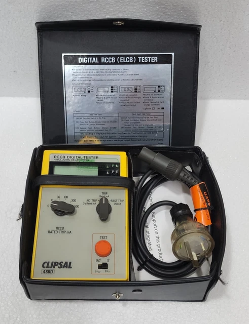 CLIPSAL 486D TESTER Digitale Rccb (Elcb) Rcd EUR 371,65 - PicClick IT