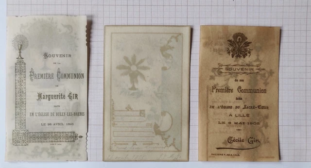 3 ANCIENNES IMAGES Pieuses BOUASSE-LEBEL... Calice\Enluminure ...