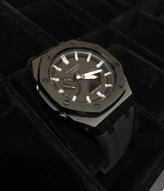 CASIO G-SHOCK GA-2100 Rainbow Dial Custom Casioak Mod - Rubber Strap ...