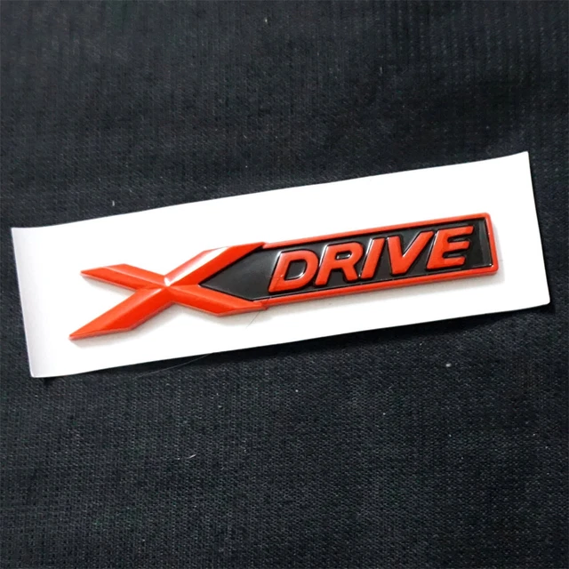 1X GLOSSY RED XDRIVE Plastic Badge Emblem Decal Sticker AWD Trunk ...