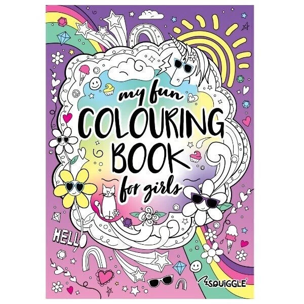 SQUIGGLE MY FUN Colouring Book for Girls £4.99 - PicClick UK