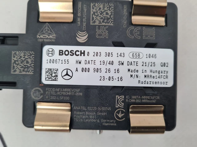 ORIGINAL MERCEDES-BENZ RADARSENSOR Distronic Radar Sensor A0009052616 ...