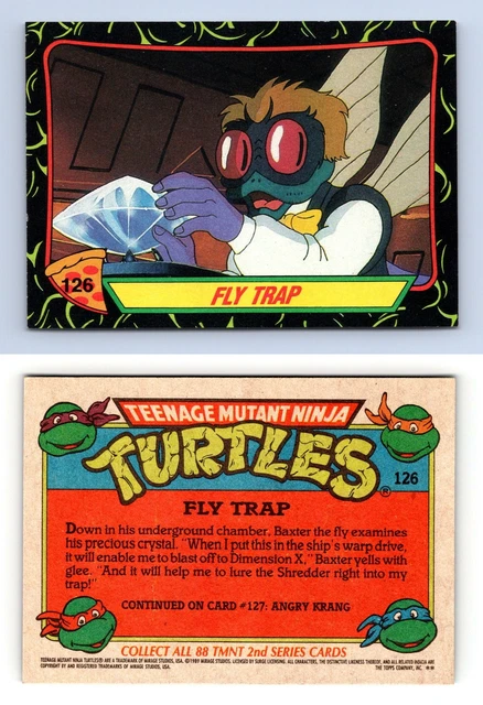 FLY TRAP #126 Teenage Mutant Ninja Turtles S2 Topps 1989-90 Trading ...