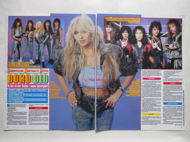 DORO PESCH DIO Patrick Swayze Jennifer Grey Britt Dahlen clippings ...