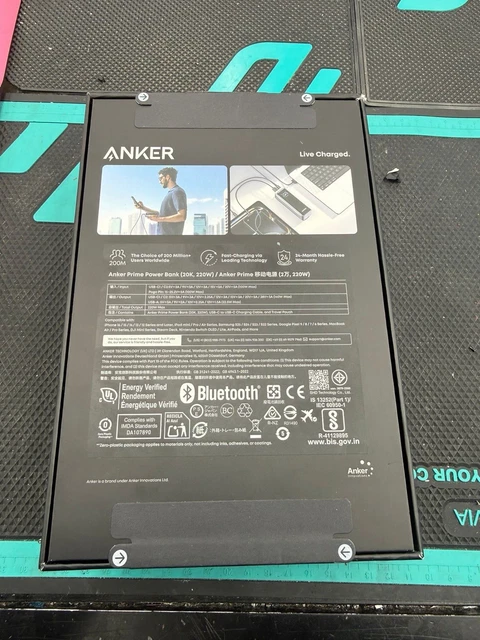 ANKER PRIME POWER Bank 20K 220W Ultra Fast Charging USB-C – Brand New ...