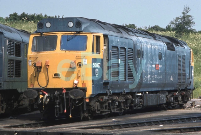 35MM RAILWAY SLIDE of Class 50 50027 @ Old Oak Common Copyright to ...