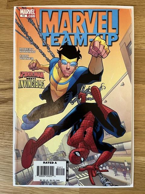 MARVEL TEAM UP 14 - Invincible and Spider-Man Crossover Key Issue, Fine ...