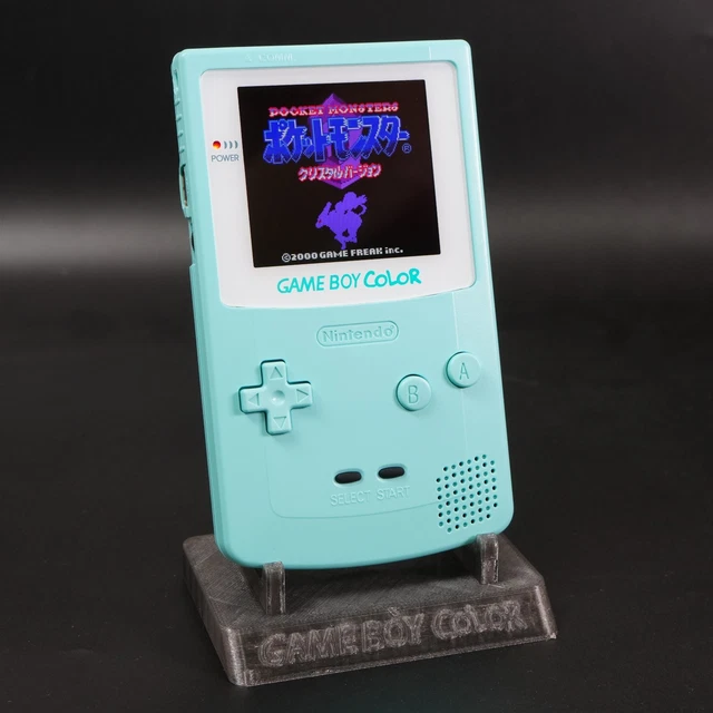 GAMEBOY COLOR AMOLED Sound AMP MOD Console CGB-001 GBC Sky Blue Shell ...