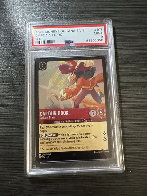 RARE DISNEY LORCANA Captain Hook - Ruthless Pirate 107/204 The First ... RARE DISNEY LORCANA Captain Hook - Ruthless Pirate 107/204 The First ...